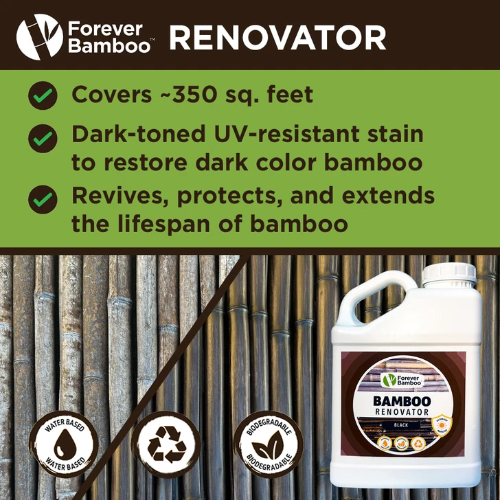 Premium Bamboo Wood Stain for Dark Brown & Black Bamboo