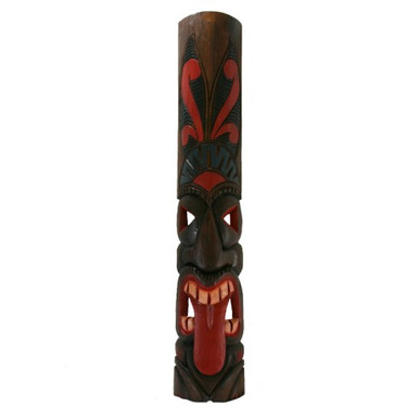 40" Classic Tahitian Tongue Tiki Mask - Forever Bamboo