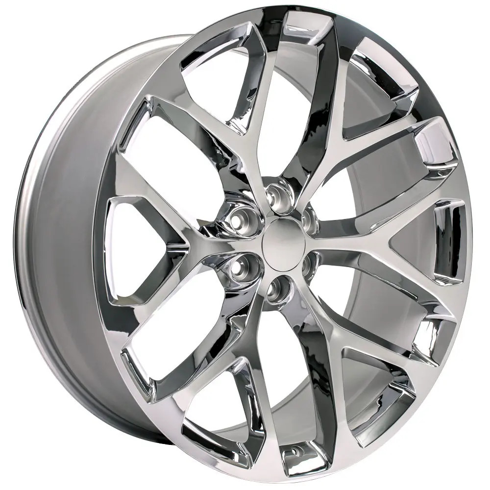 26" Snowflake wheel replacement. Chrome rim for Chevy Trucks