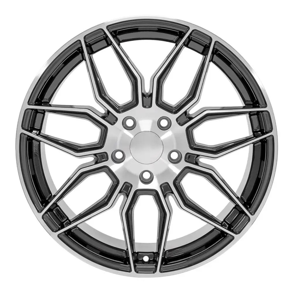 18" Black replica wheel replacement for Chevy Corvette rims 9511112