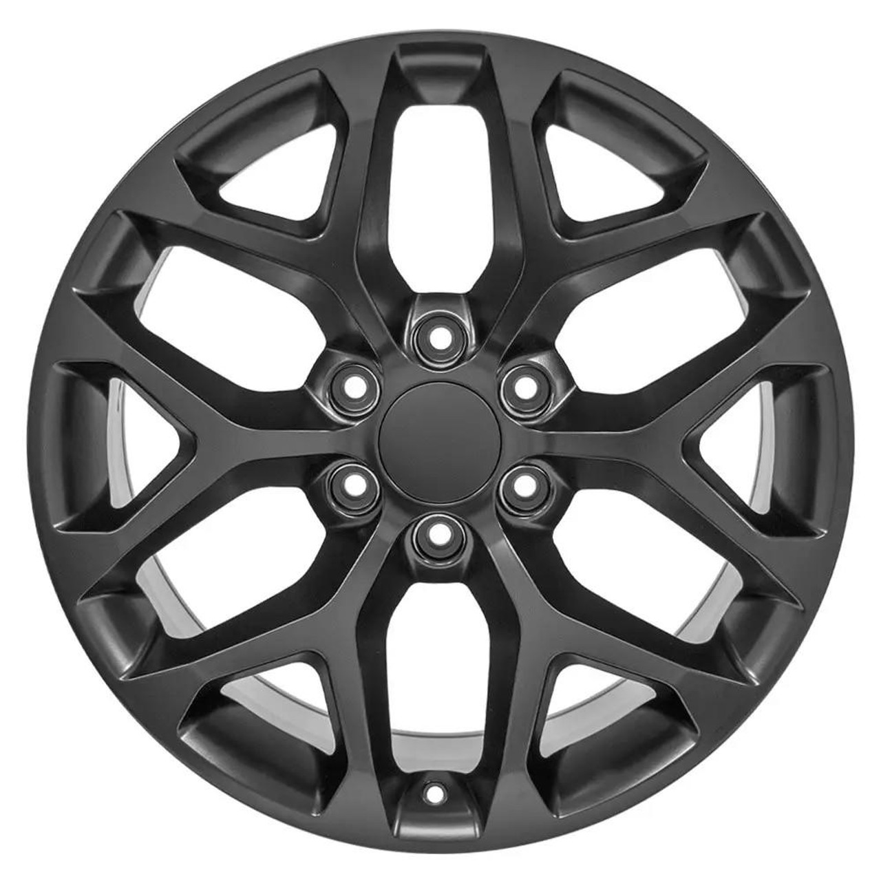 20 Black Snowflake Wheel Replacement Gm Trucks Chevy Silverado
