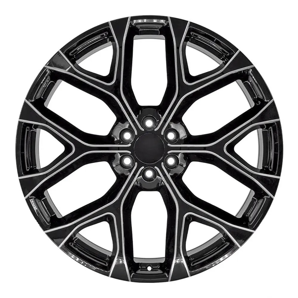 22" Gloss Black wheel replacement for GMC Sierra rims 9511413