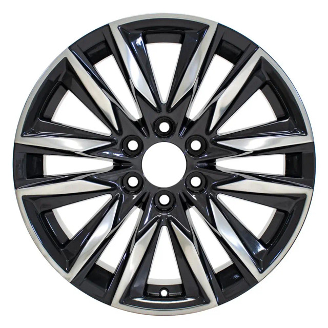 24 Black Replica Wheel Replacement For Gmc Truck Rims 9511079
