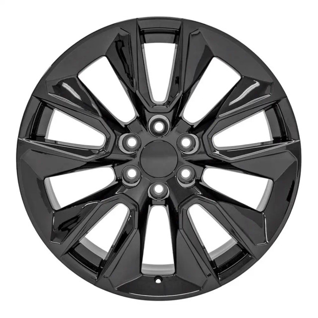 22" Gloss Black wheel replacement for Chevy Silverado Replica rim 9510977