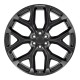 26" Snowflake replica wheel replacement. Black rim for Chevy Trucks