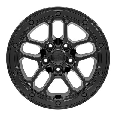 17" Black wheel replacement for Jeep Wrangler. Replica rim 9511041