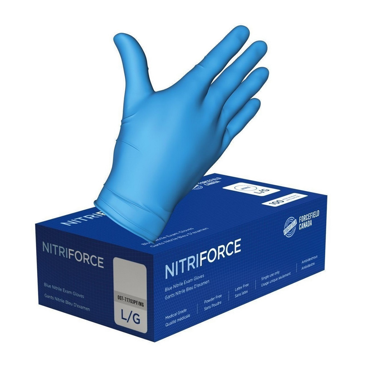 Forcefield NitriForce Examination Gloves 5 mil Nitrile Powder Free Disposable Gloves KeepItDirect