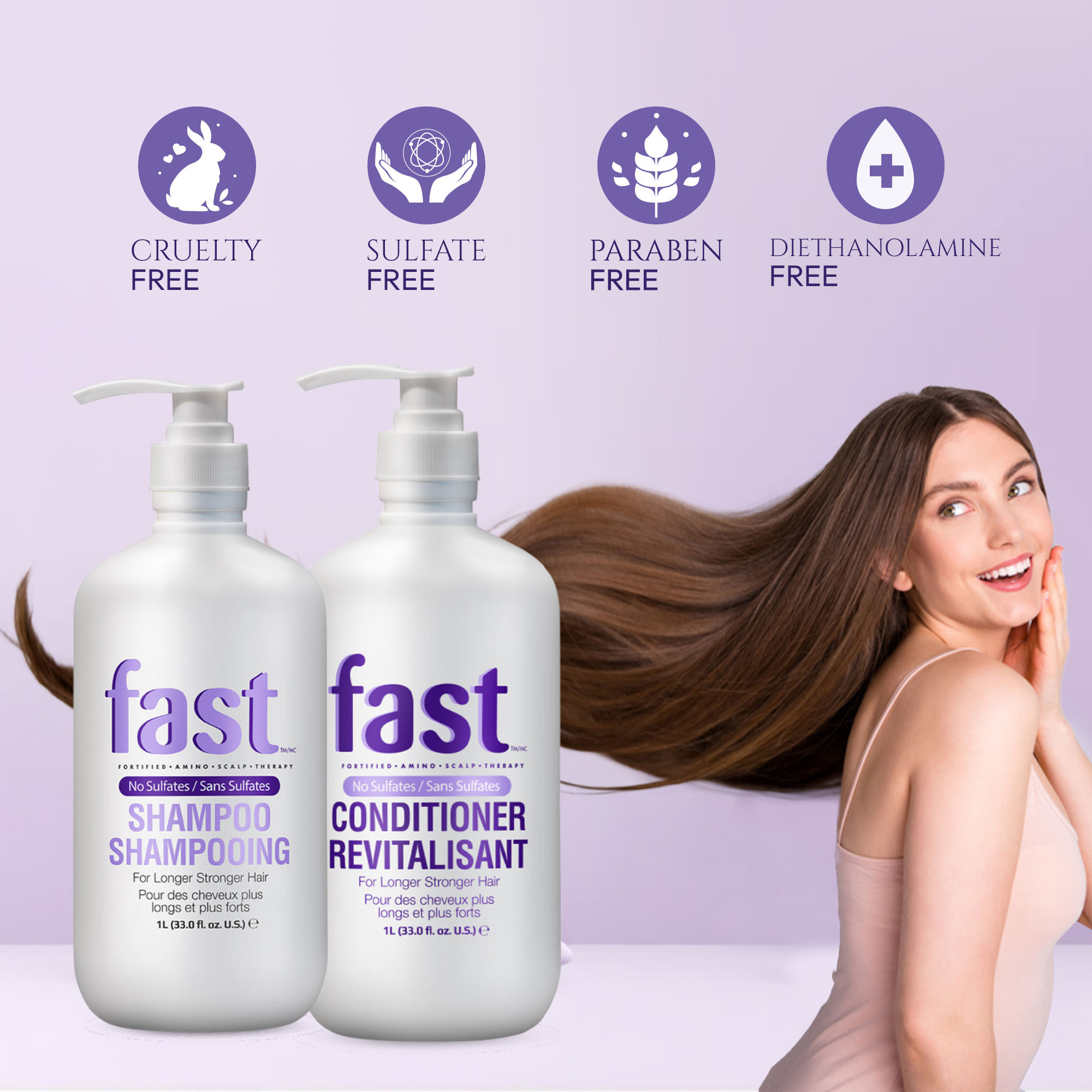 FAST Shampoo and Conditioner Litre (SLS / Paraben- Free) :: Hair Growth ...