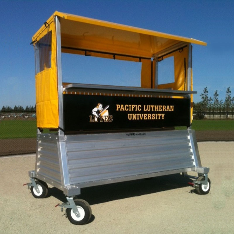 DONKEY-2 Portable 4' Elevated Press Box with Storage | AAE