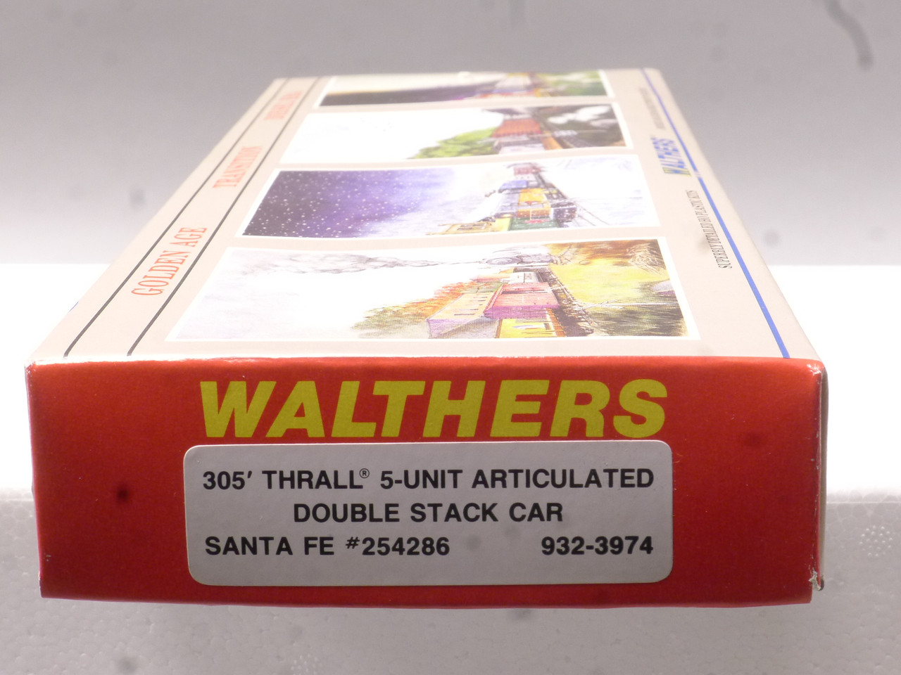 Walthers 932-3974 Santa Fe 305' 5-Unit Articulated Double Stack Car HO ...