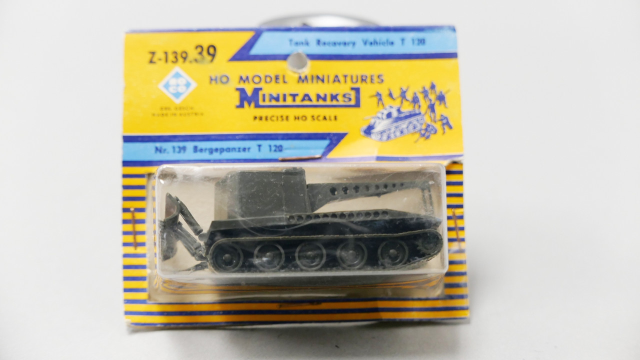 Roco HO Miniatures Minitanks Z-139.39 Tank Recovery Vehicle T 120 1/87 ...
