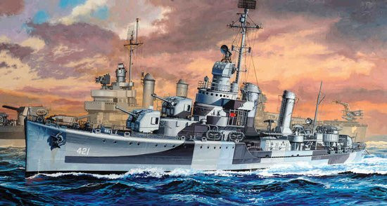 Dragon Models 1032 1/350 USS Benson DD421 Destroyer 1945 - Trains And ...