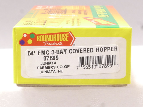 Roundhouse HO Scale 07899A 54' FMC 3-Bay Covered Hopper Juniata Farmers ...