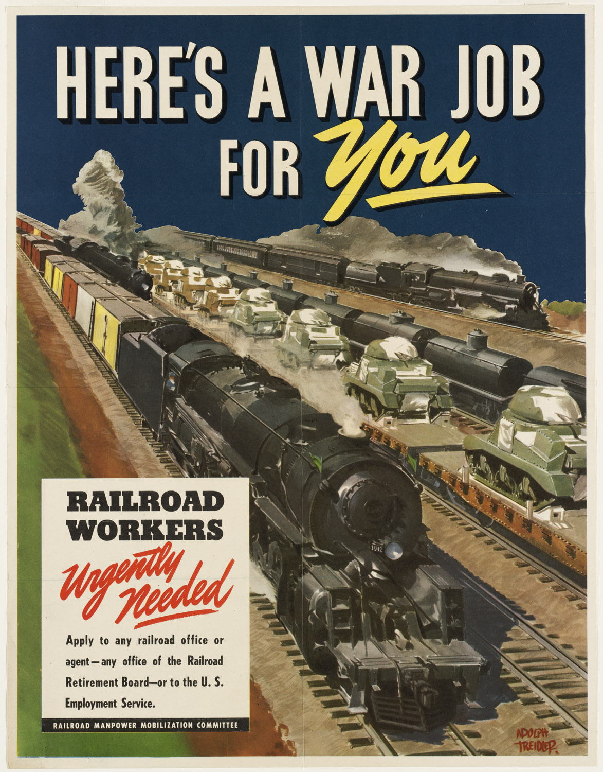 Military Trains Loaded for War - 1940's American Railroads in WW2 ...