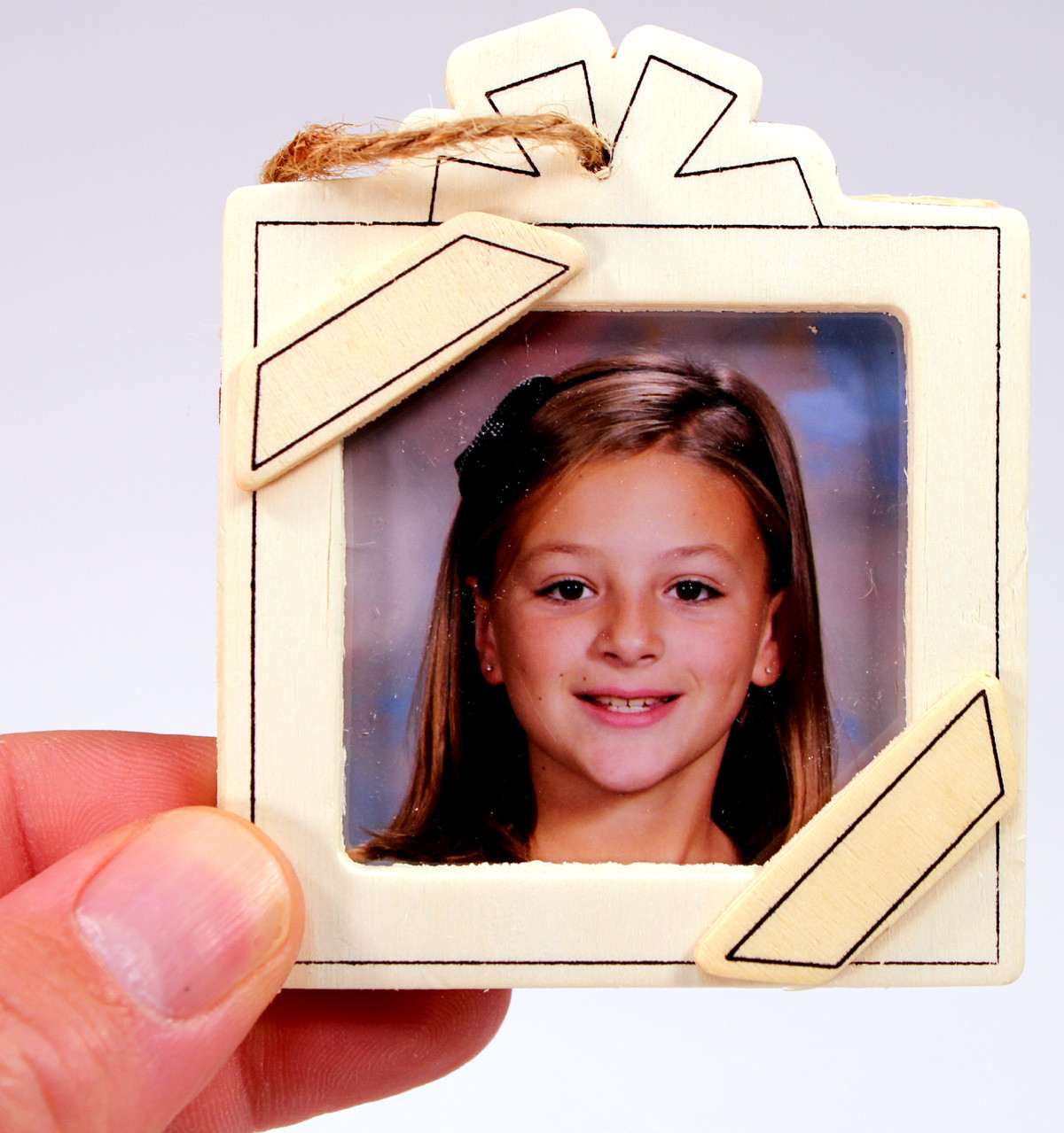 Unfinished Wood Square Present Picture Frame Ornaments -Great Group ...