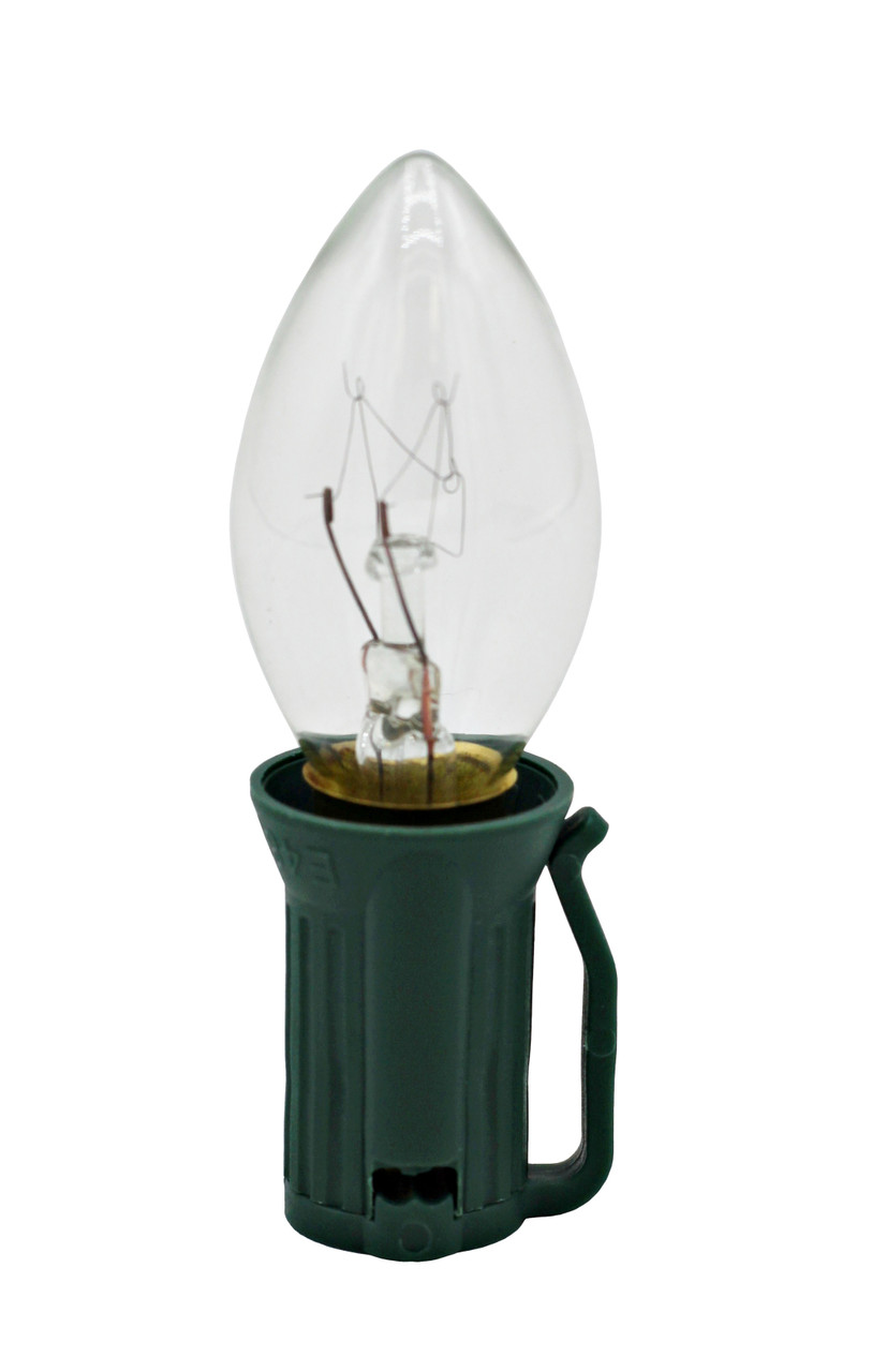 Green C7 Replacement Sockets for Christmas Lights, Outdoor Light Socket ...