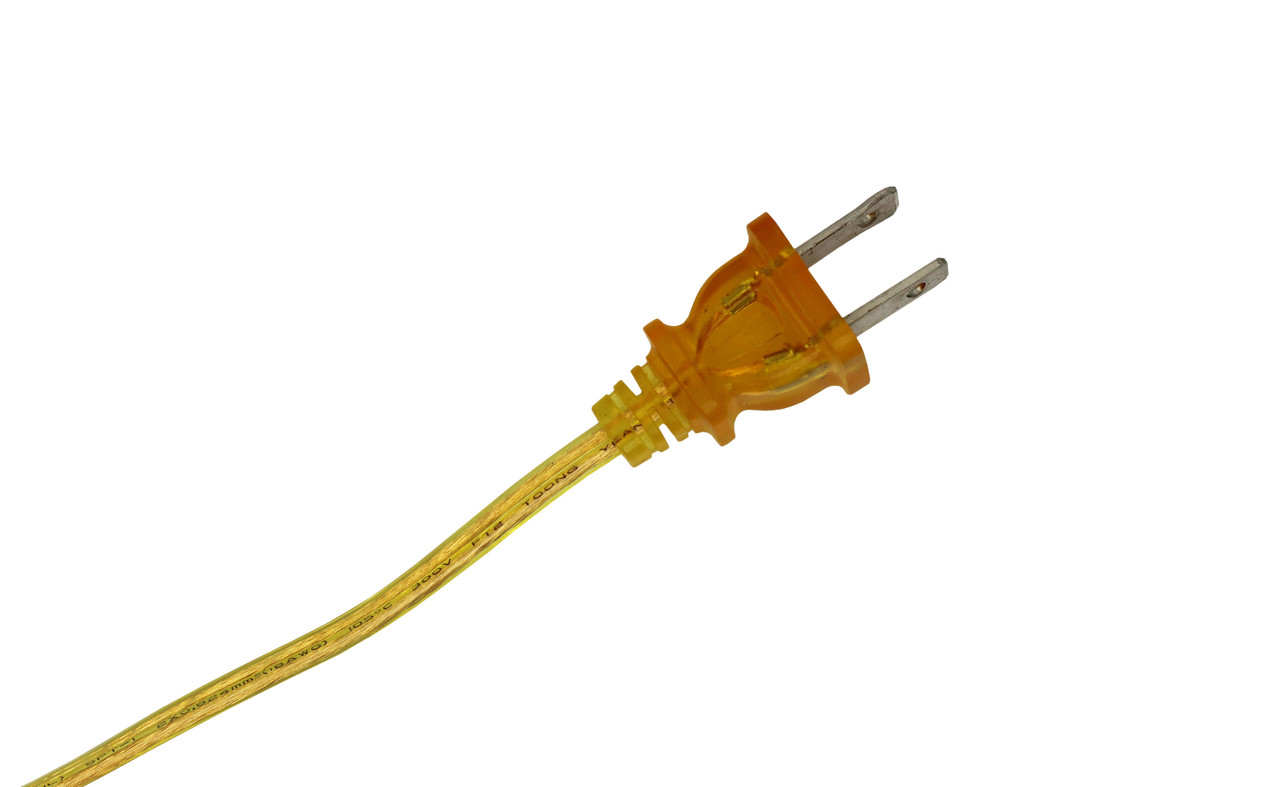Lamp Cord With Polarized End Plug, Stripped Tips Ready For Wiring -8 ...