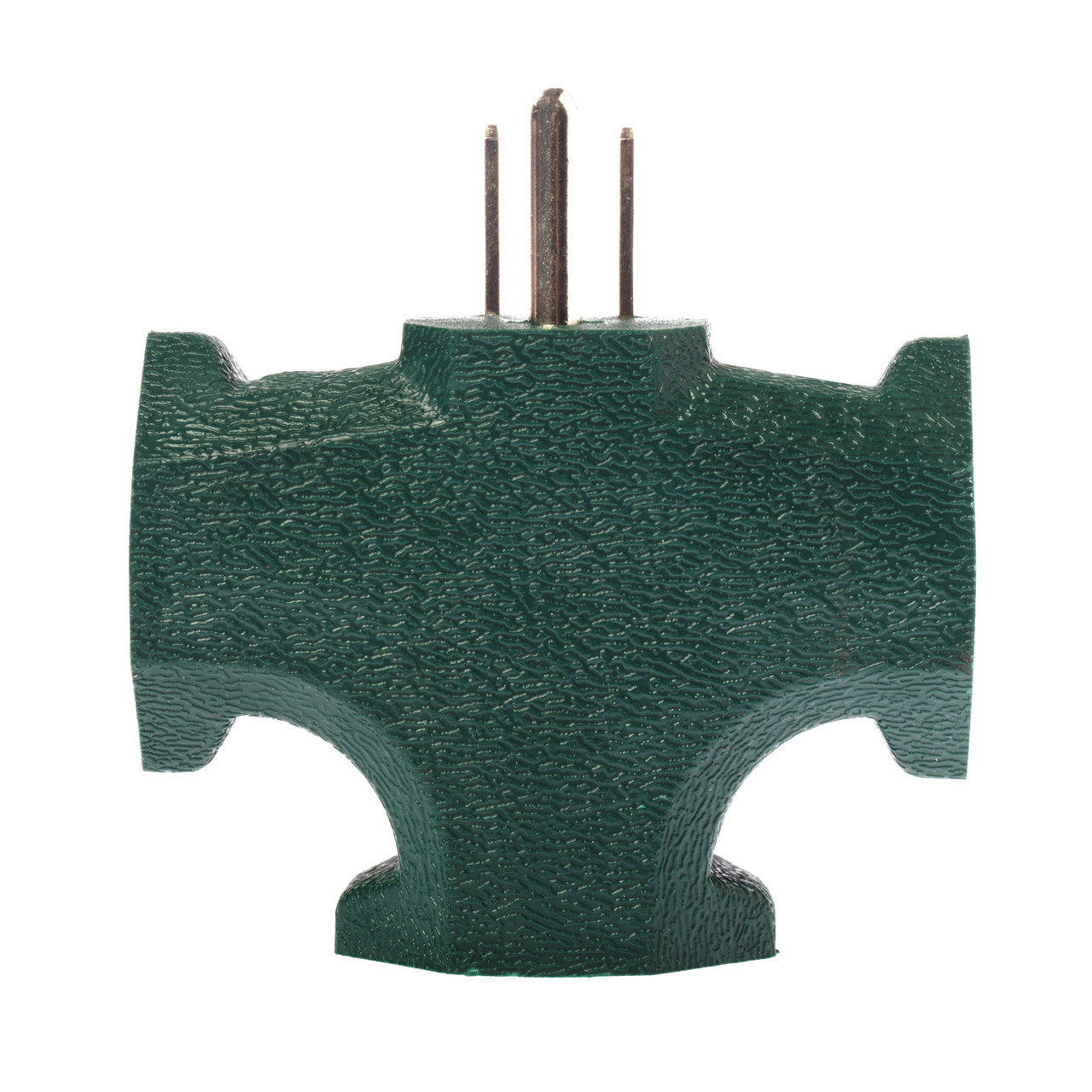 3 Outlet T Shaped Wall Plug Grounding Adapter Splitter Extender – Green ...