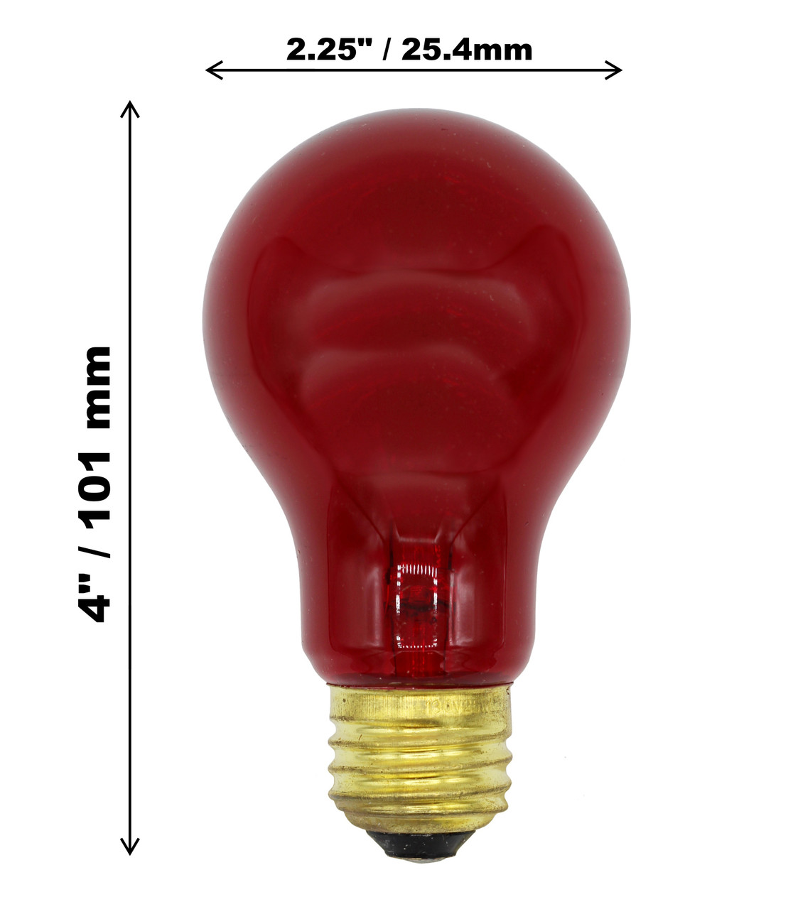 4 Pack A19 Holiday Light Bulbs – 2 Red and 2 Green Medium Base ...