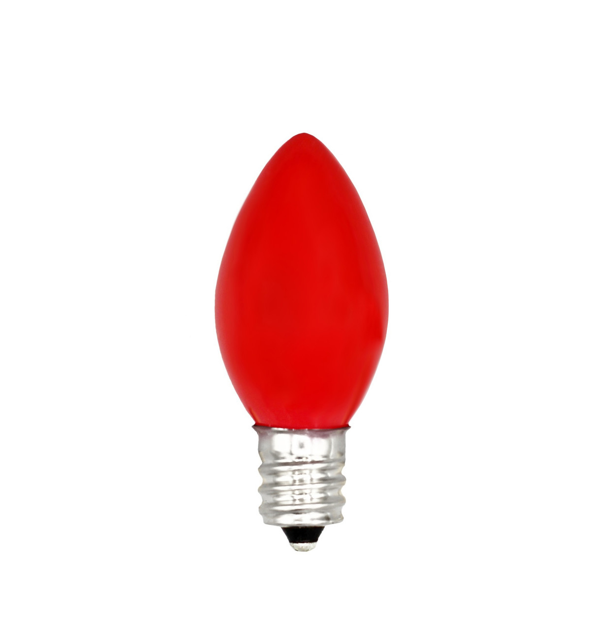 25 Pack C7 LED Red Replacement Light Bulbs for Christmas Light Strings ...