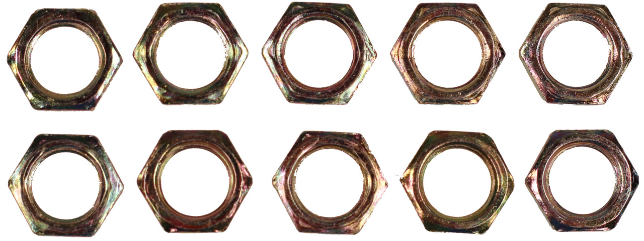 Creative Hobbies ELY233 - Steel Hex Lock Nut Fasteners - Yellow Zinc ...