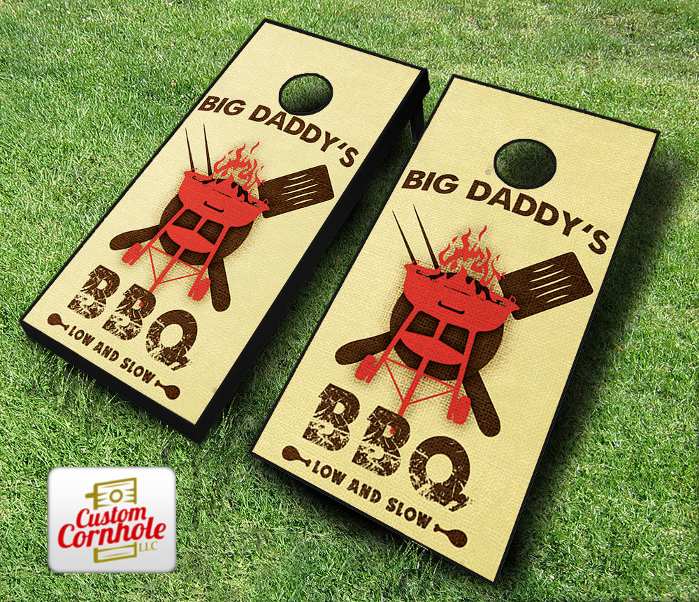 Personalized BBQ Cornhole Set with Bags - Custom Cornhole, LLC