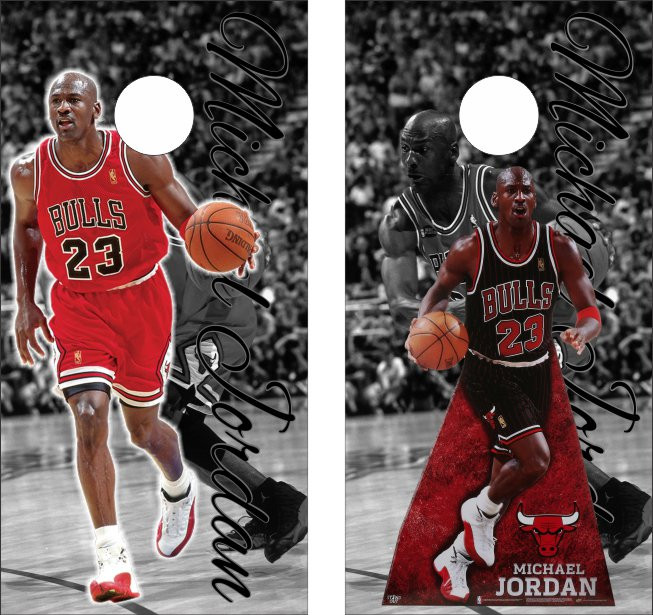 Michael Jordan Version 2 Cornhole Wraps - Set of 2 - Custom Cornhole, LLC