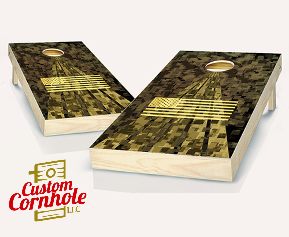 Armed America Cornhole Set with Bags - Custom Cornhole, LLC