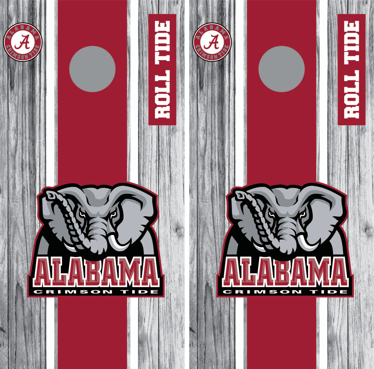 Alabama Crimson Tide Version 8 Cornhole Set with Bags - Custom Cornhole ...