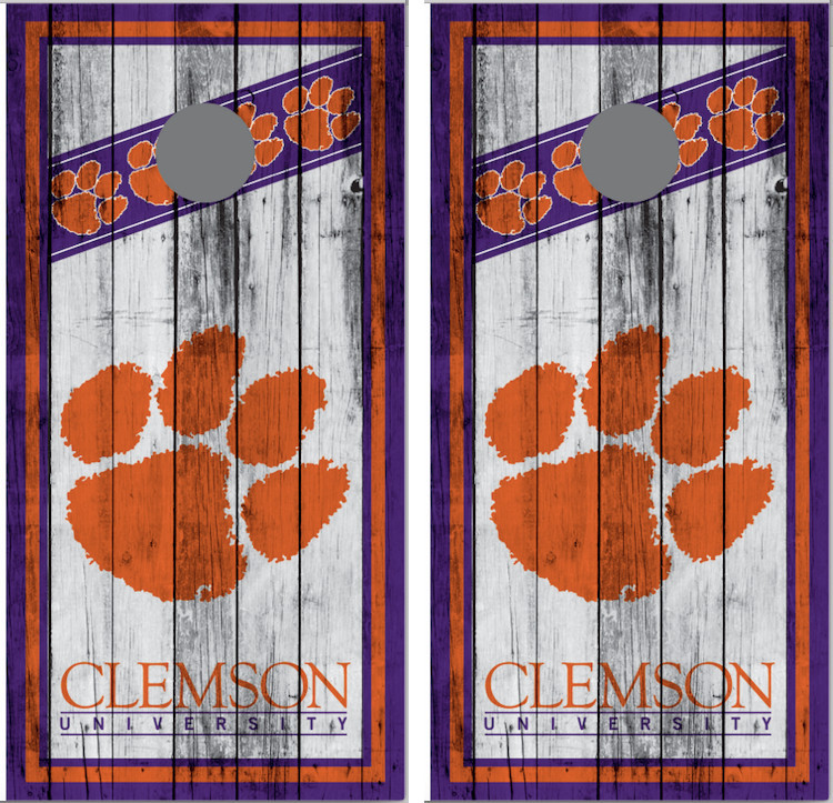 Clemson Tigers Version 11 Cornhole Set with Bags - Custom Cornhole, LLC