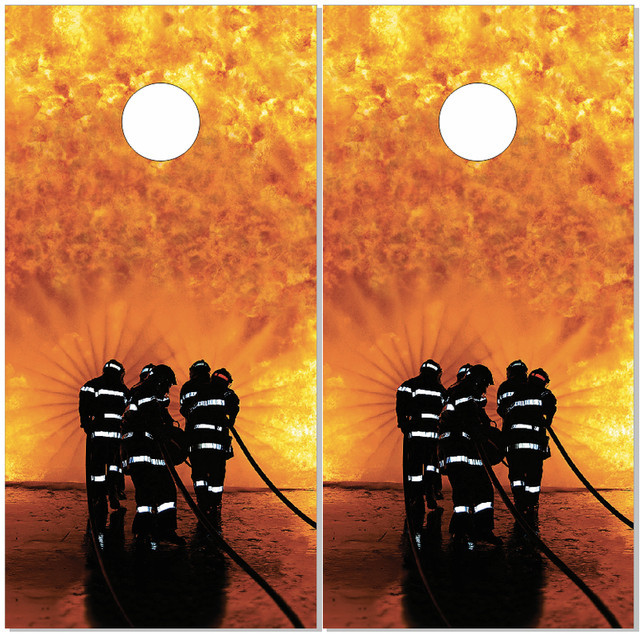 Into the Fire Cornhole Set with Bags - Custom Cornhole, LLC