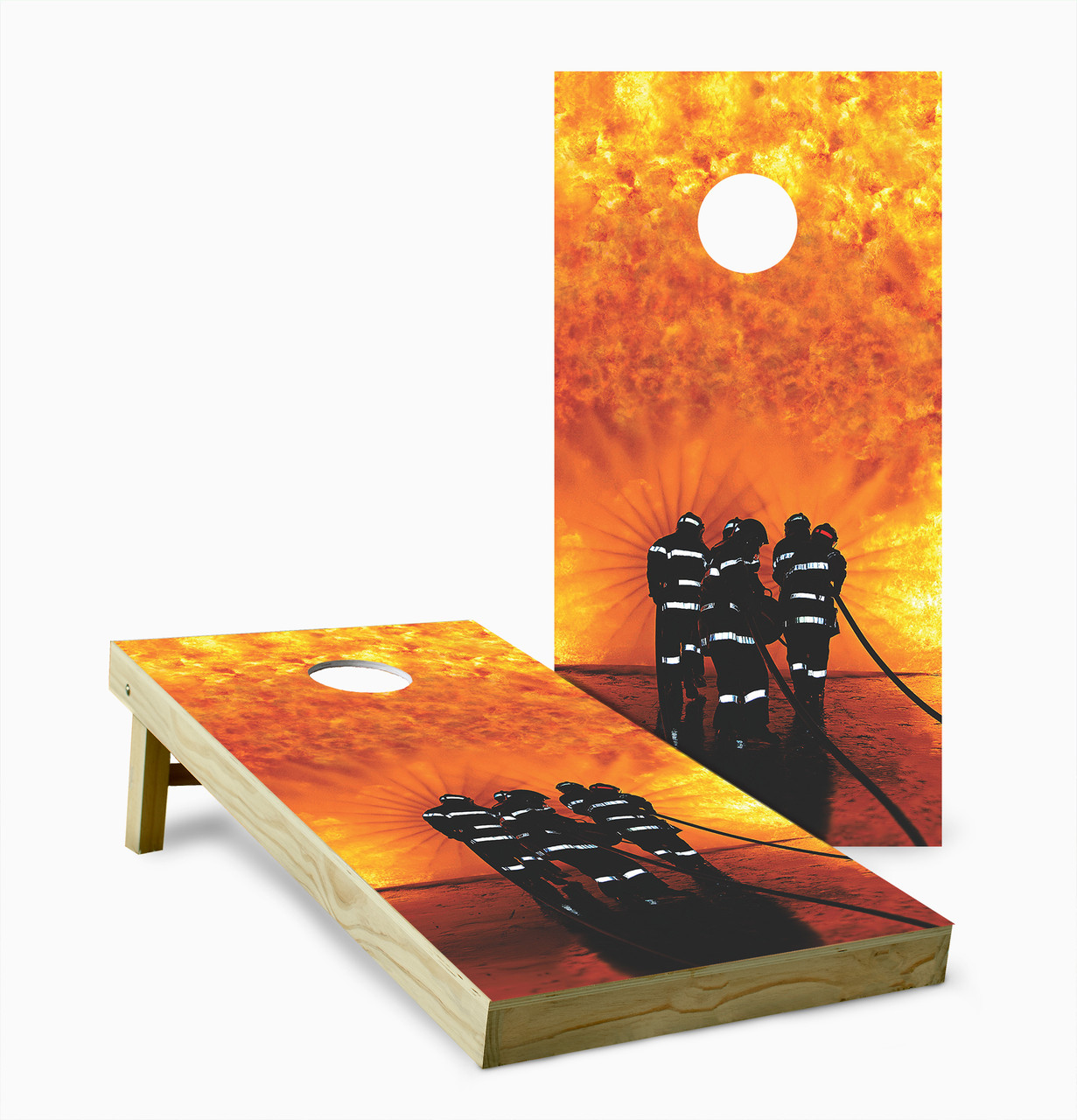 Into the Fire Cornhole Set with Bags - Custom Cornhole, LLC