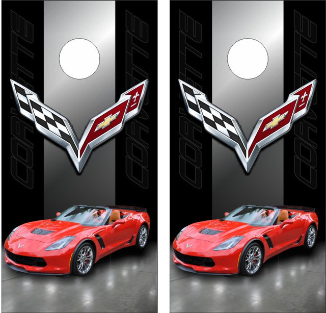 Corvette Cornhole Set with Bags - Custom Cornhole, LLC