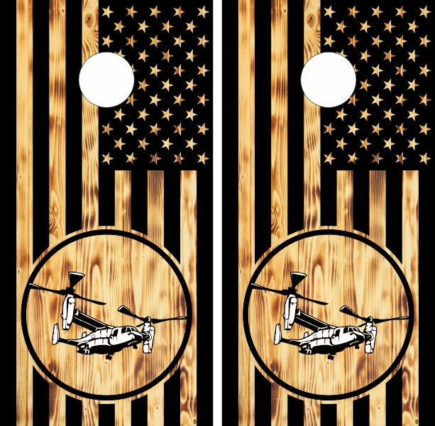 V-22 Osprey Cornhole Wraps - Set of 2 - Custom Cornhole, LLC