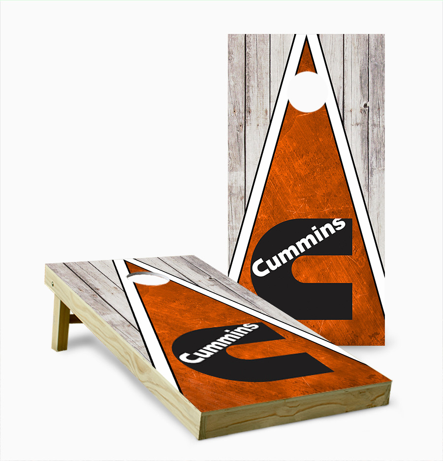 Cummins Version 2 Cornhole Set with Bags - Custom Cornhole, LLC