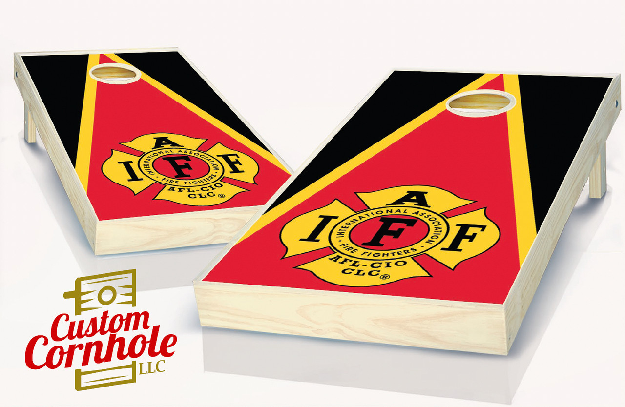 IAFF Fire Fighter Cornhole Set with Bags - Custom Cornhole, LLC