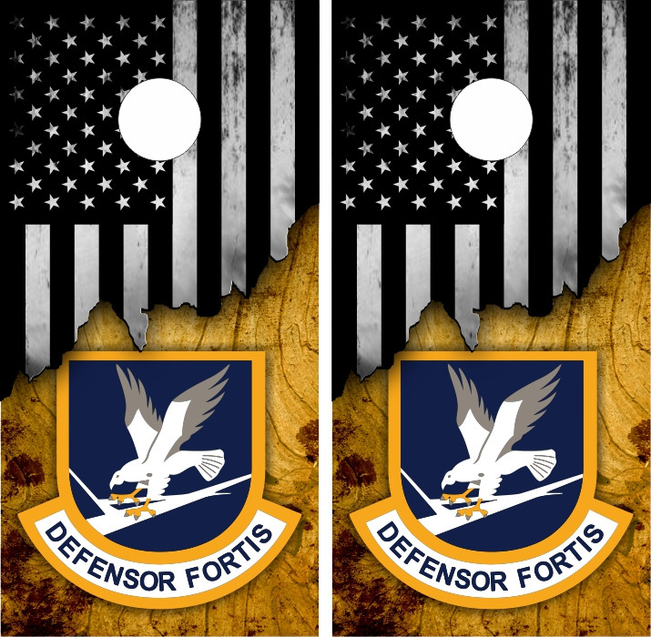 Defensor Fortis Version 2 Cornhole Set with Bags - Custom Cornhole, LLC