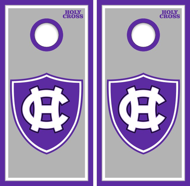 Holy Cross Crusaders Cornhole Wraps - Set of 2 - Custom Cornhole, LLC