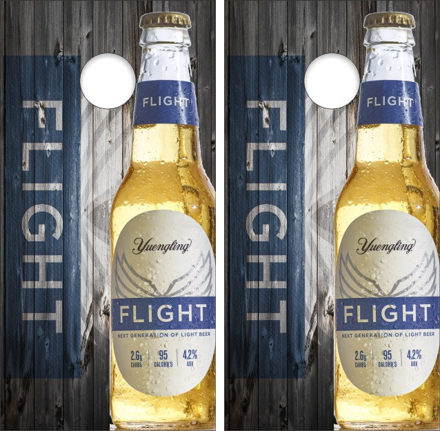 Yuengling Flight Version 2 Cornhole Set with Bags - Custom Cornhole, LLC