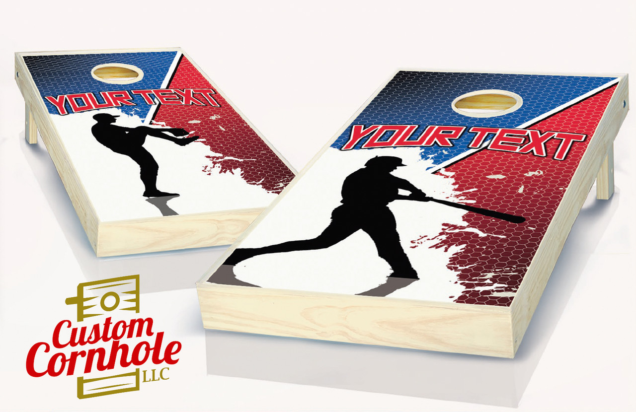 Custom Baseball Cornhole Set with Bags - Custom Cornhole, LLC