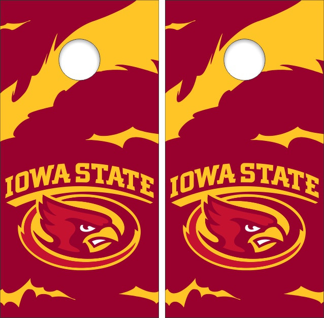 Iowa State Cyclones Version 3 Cornhole Set with Bags - Custom Cornhole, LLC