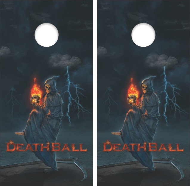 Death Ball Cornhole Wraps - Set of 2 - Custom Cornhole, LLC