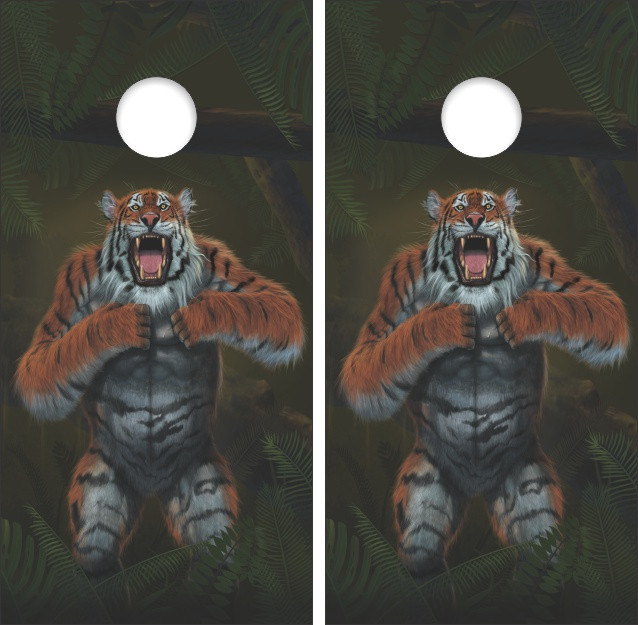 Tigerilla Cornhole Set with Bags - Custom Cornhole, LLC