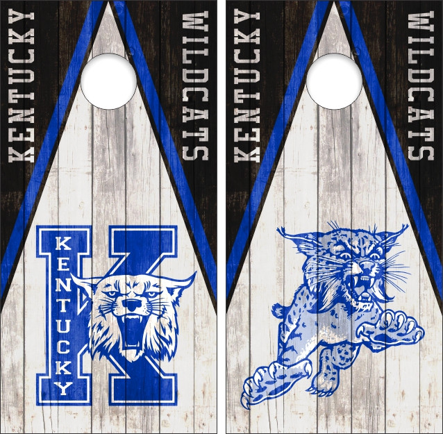 Kentucky Wildcats Version 12 Cornhole Wraps - Set of 2 - Custom ...