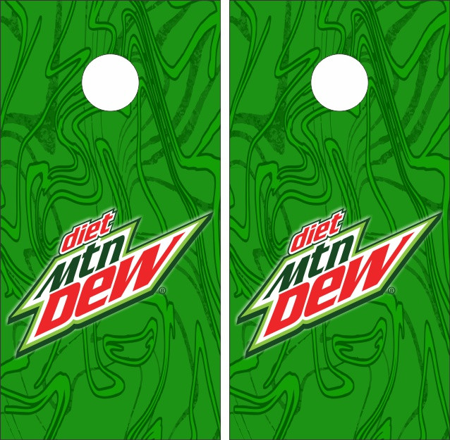 Mountain Dew Cornhole Wraps - Set of 2 - Custom Cornhole, LLC