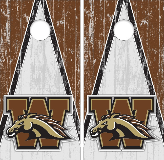 Western Michigan Broncos Cornhole Wraps - Set of 2 - Custom Cornhole, LLC