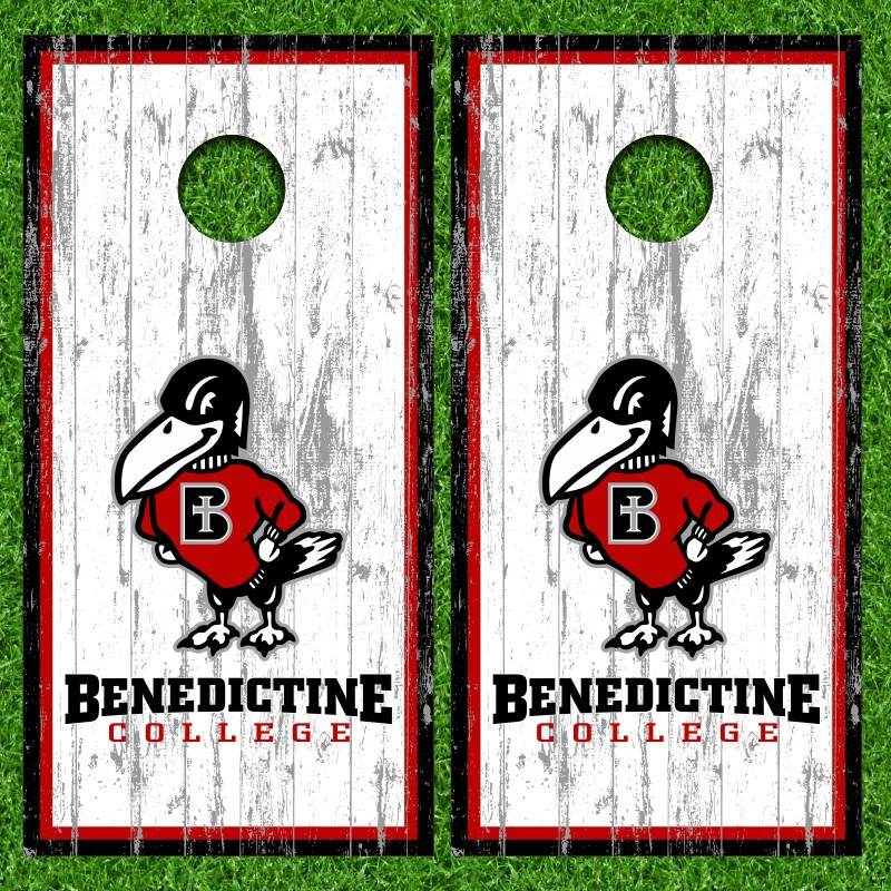 Benedictine College Version 2 Cornhole Set with Bags - Custom Cornhole, LLC