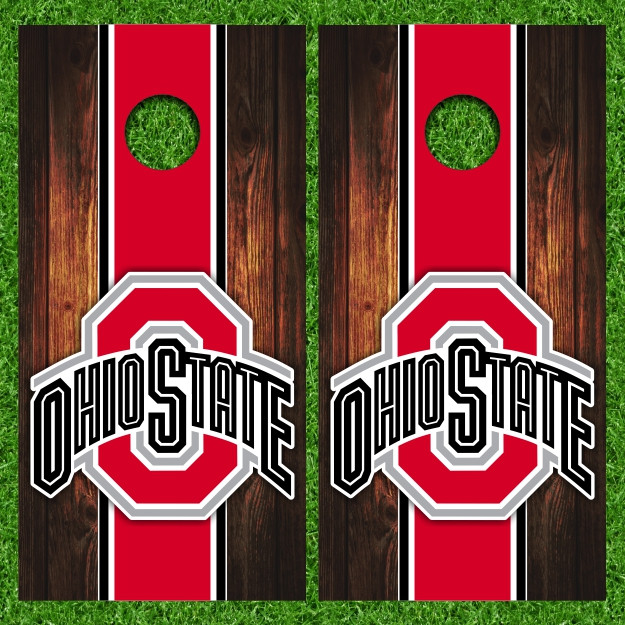 Ohio State Buckeyes Version 10 Cornhole Set with Bags - Custom Cornhole ...