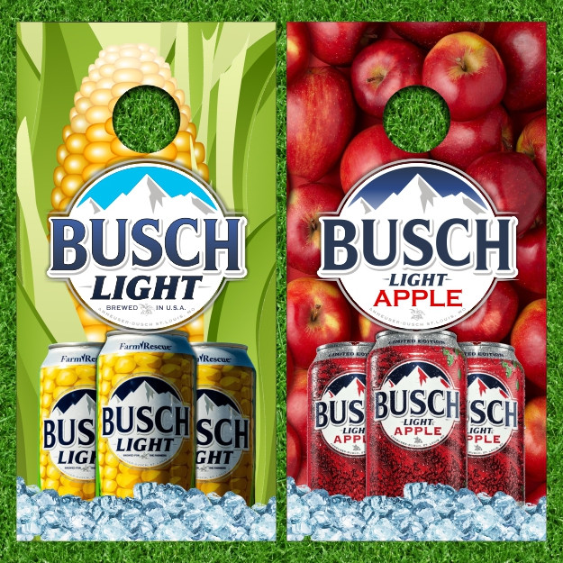 Busch Light Version 12 Cornhole Set with Bags – Official Beer-Themed ...