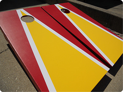 Washington Commanders Themed Cornhole Set with Bags - Custom Cornhole, LLC